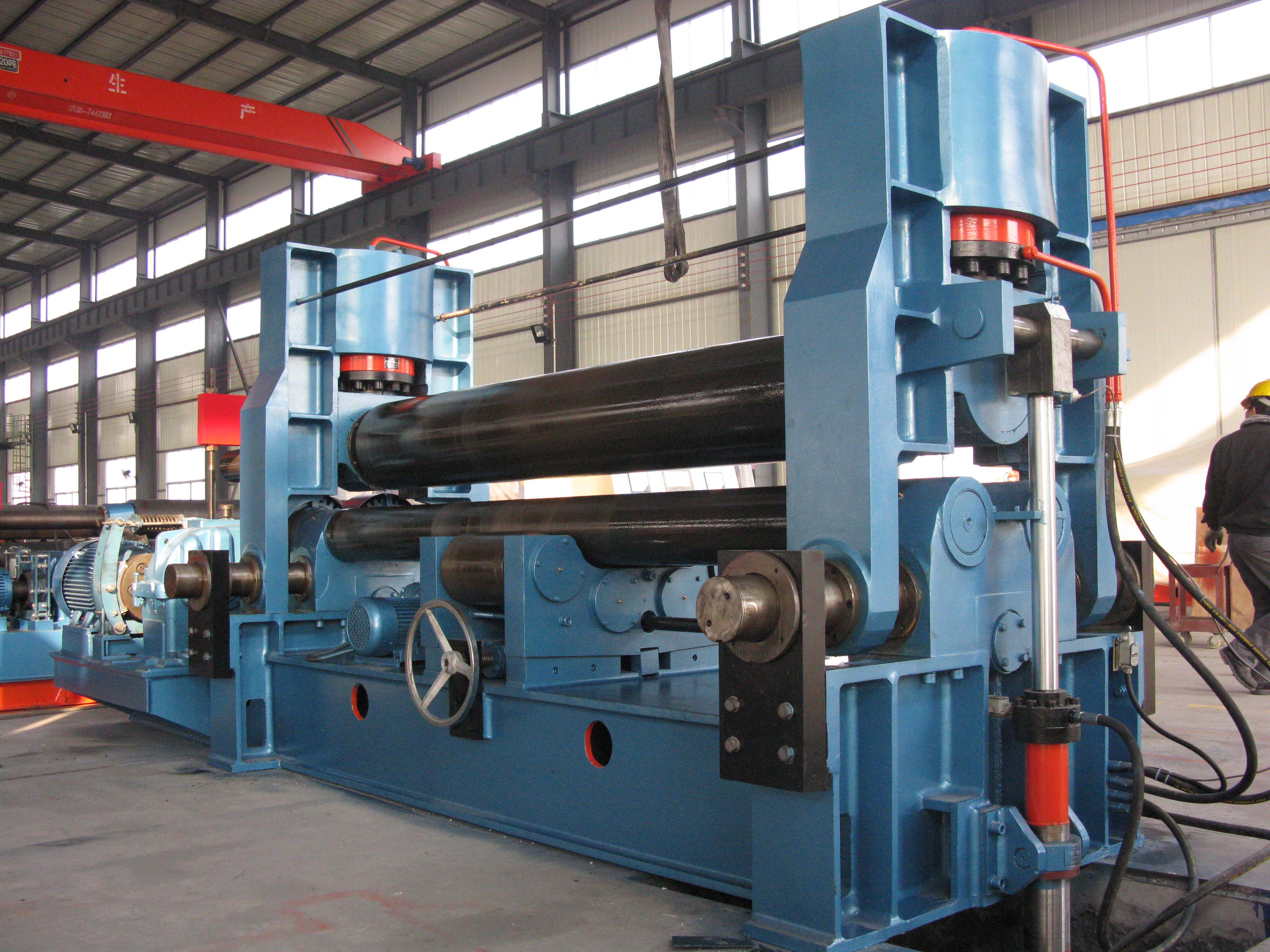 Hydraulic Universal 3 Roller Plate Bending Machine from China ...